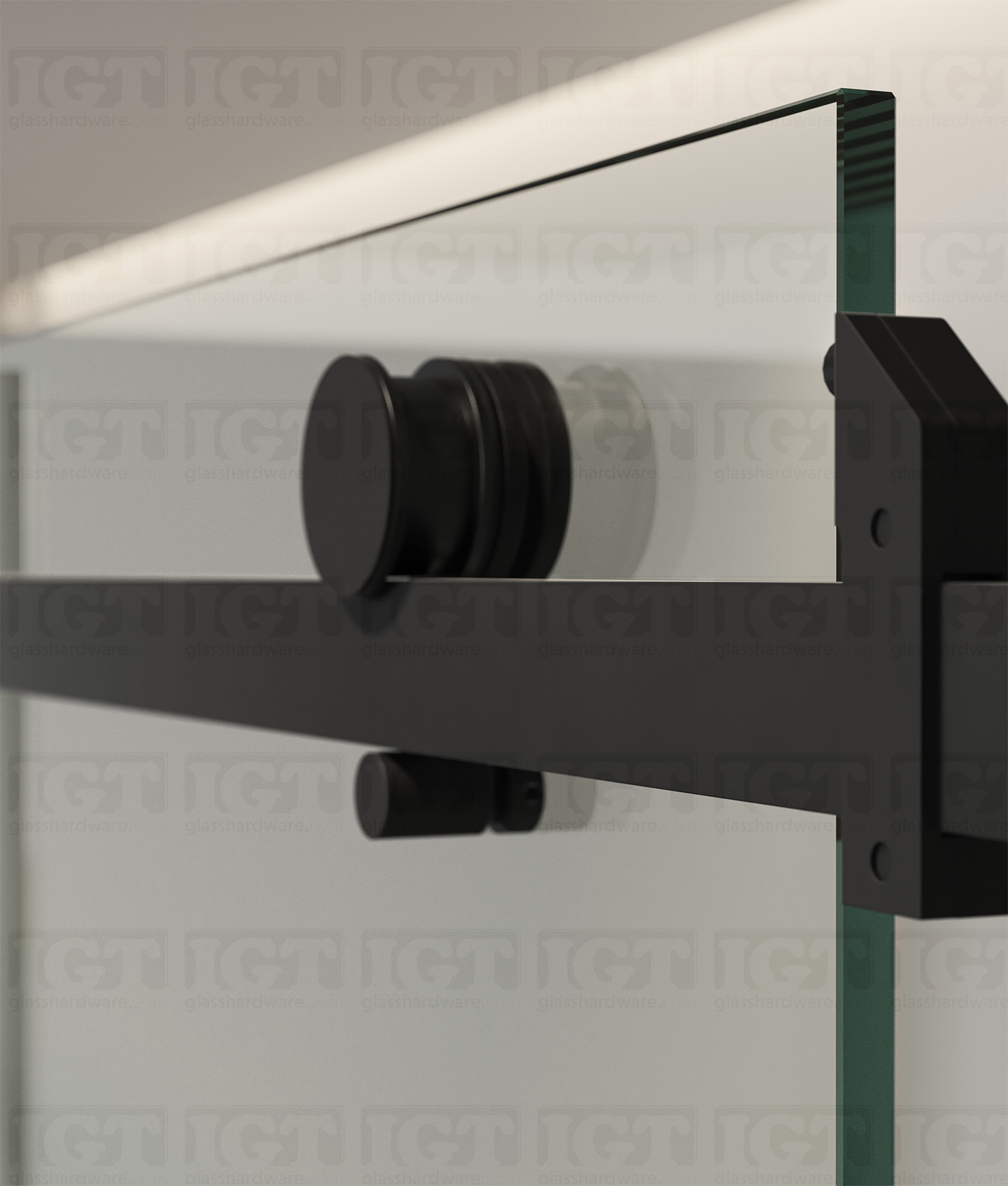 78″ Upper Track For SQ Roller System - Matte Black